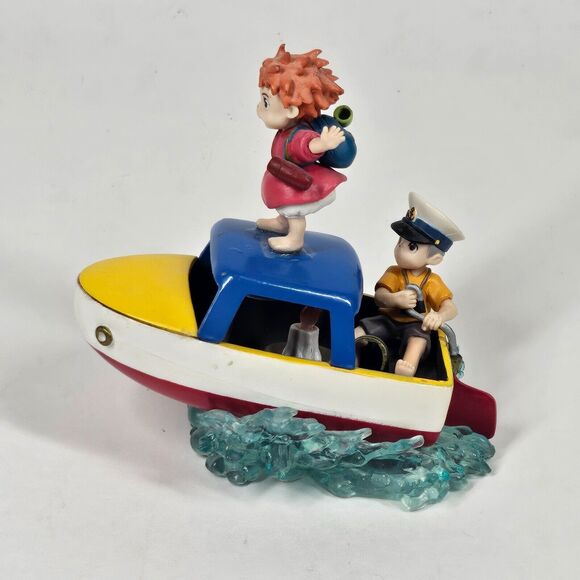 Toys | Ponyo On The Cliff Figure Sosuke On Skiff Boat Studio Ghibli ...